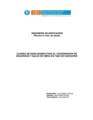 Fillable Online Upcommons Upc Ingenier A En Edificaci N Cuadro De