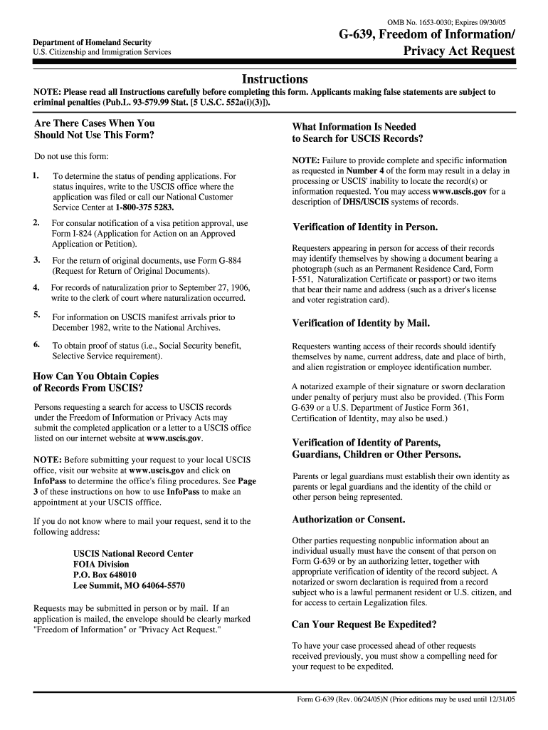 G 639 Instructions 2005 Form Fill Out Sign Online DocHub