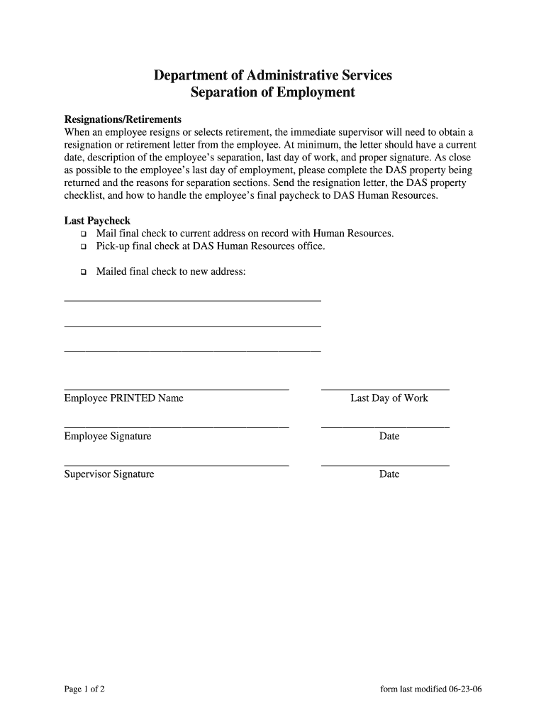 Fillable Online portal nebraska Separation_of_employment - State of ...