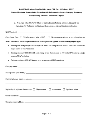 Fillable Online denr sd Initial Notification Form - denr sd Fax Email ...