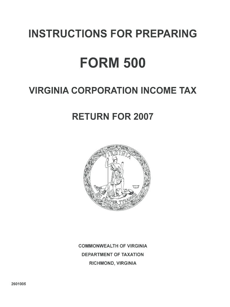 Fillable Online virginia 2010 form 500 Fax Email Print - pdfFiller