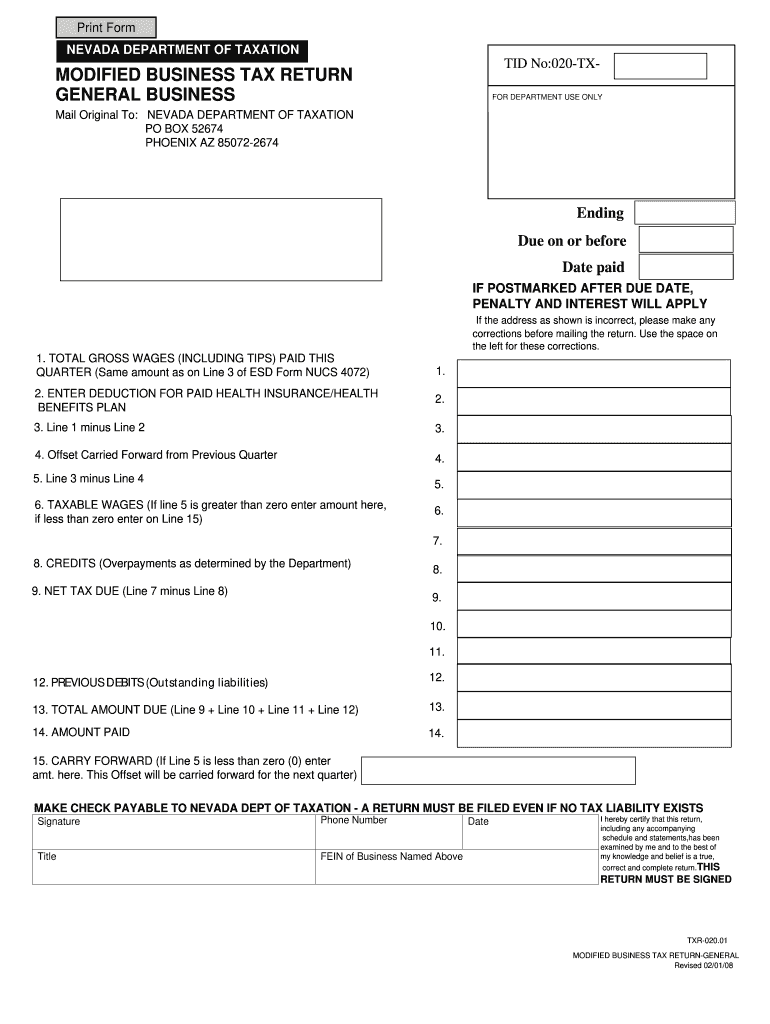 2008 Form NV DoT TID 020 TX Fill Online Printable Fillable Blank 2008 Form NV DoT TID 020 TX Fill Online Printable Fillable Blank