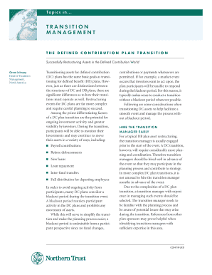 Transition Management Forms and Templates - Fillable & Printable ...