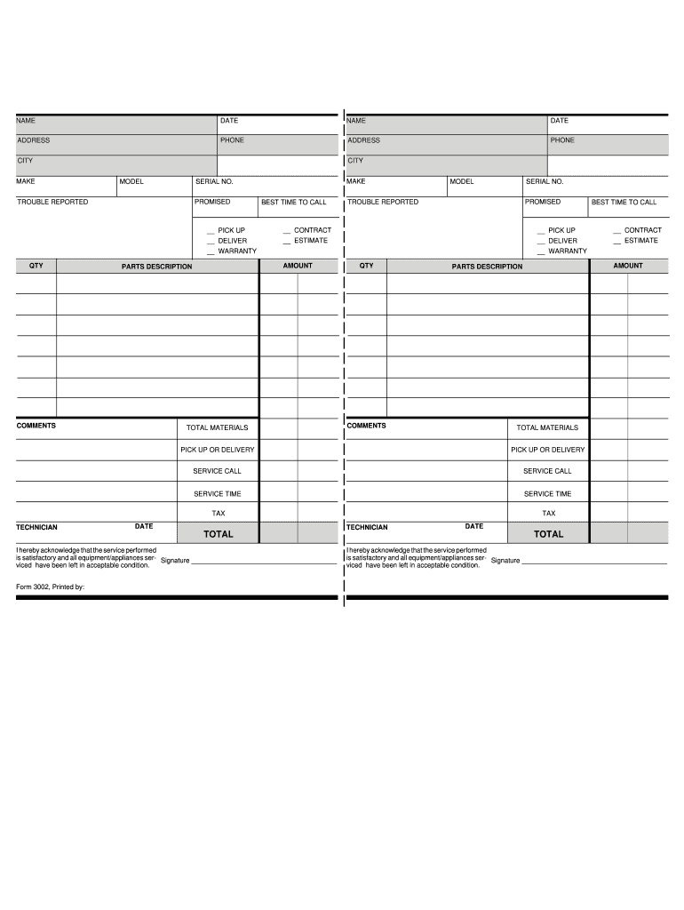 Appliance Repair Cost Fill Online Printable Fillable Blank PdfFiller
