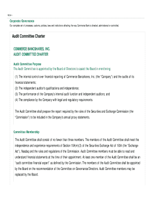 Board Governance Policies | pdfFiller