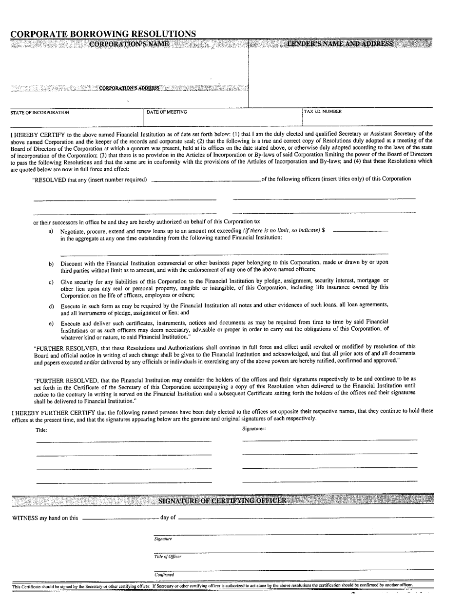 Borrowing Resolution PDF Fill Online Printable Fillable Blank borrowing-resolution-pdf-fill-online-printable-fillable-blank