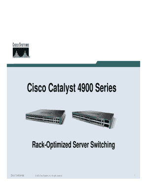 Fillable Online Cisco Catalyst 4900 Series Fax Email Print - pdfFiller