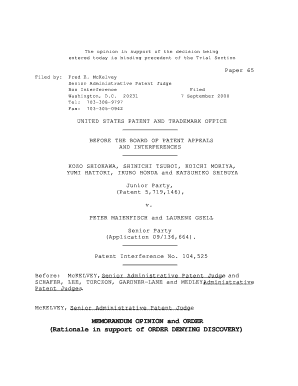 Fillable Online uspto 104525 board patent appeals form Fax Email Print ...