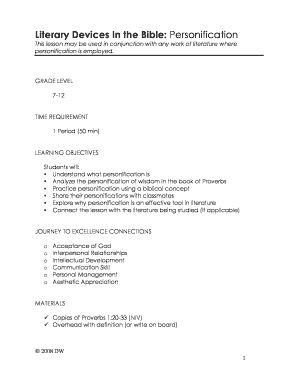 Fillable Online circle adventist Literary Devices In the Bible ...