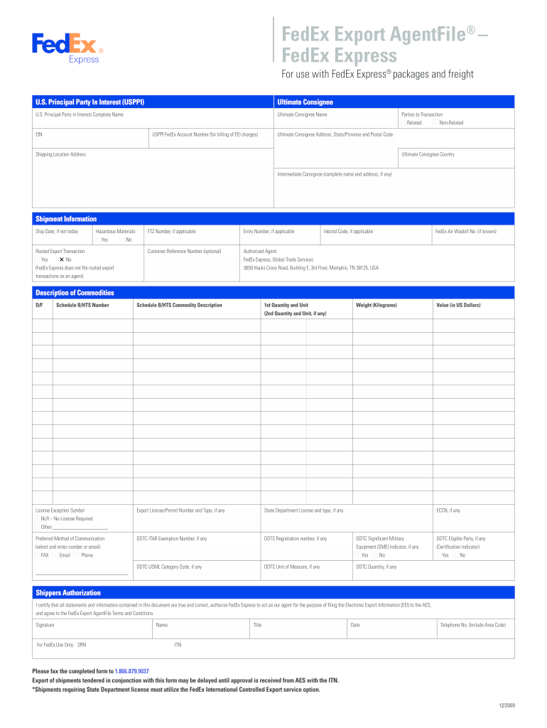 Fedex Application Form 2020 2021 Fill And Sign Printable Template 