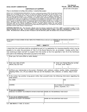 Fillable Online ssa filling out toe 420 form Fax Email Print - pdfFiller