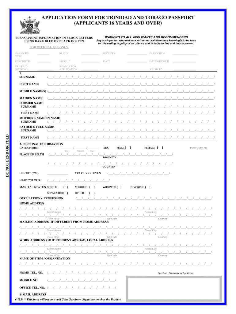 How To Fill Out A Passport Form 2020 2022 Fill And Sign Printable 