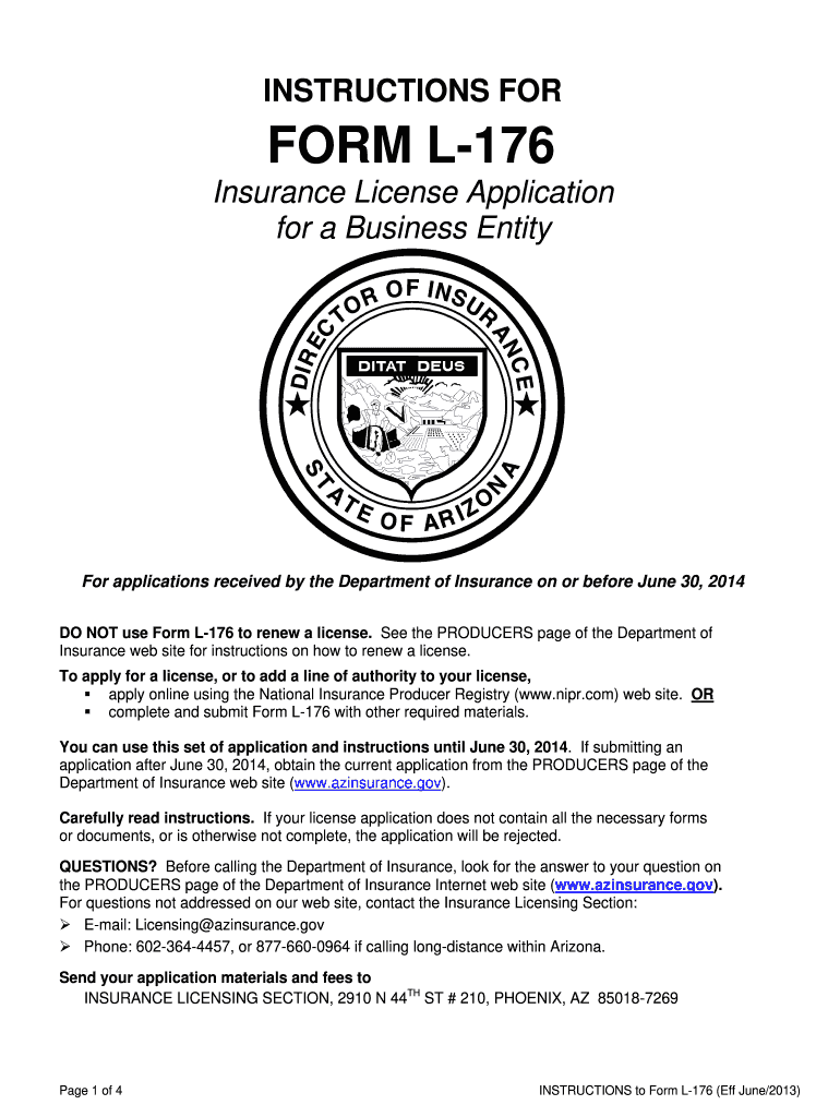 Arizona l 176 fillable form 2012: Fill out & sign online | DocHub