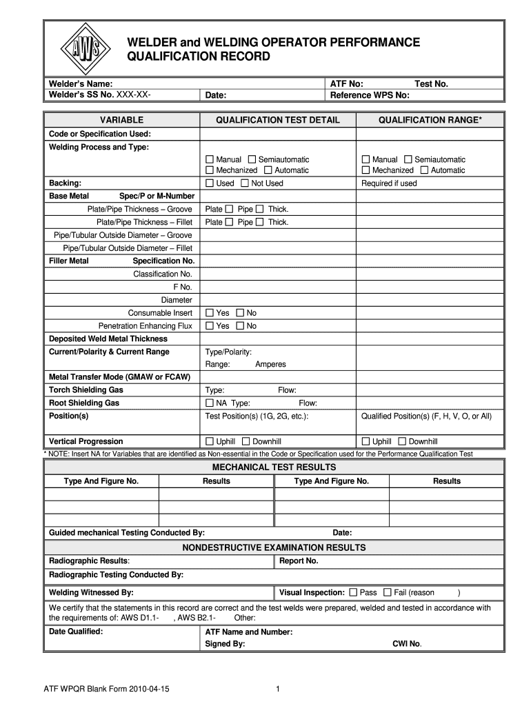 Welding Certificate Template Fill Out Sign Online DocHub