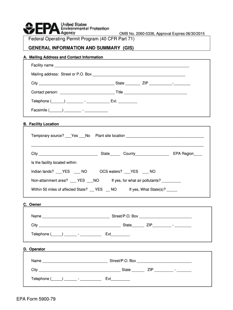 EPA Form 5900-79 - Fill Out, Sign & Share Online | pdfFiller
