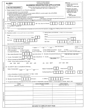 Fillable Online state nj nj reg fillable form Fax Email Print - pdfFiller