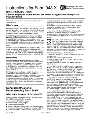 943x Instructions - Fill Online, Printable, Fillable, Blank | pdfFiller