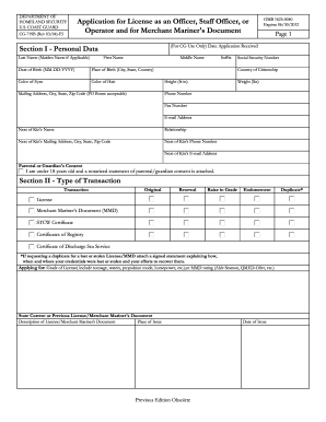 2004 Form USCG CG-719B Fill Online, Printable, Fillable, Blank - pdfFiller