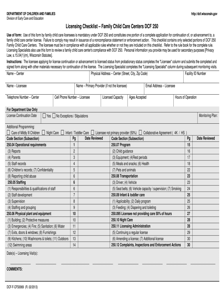 Printable Child Care Safety Checklist Template Fill Out Sign Online 