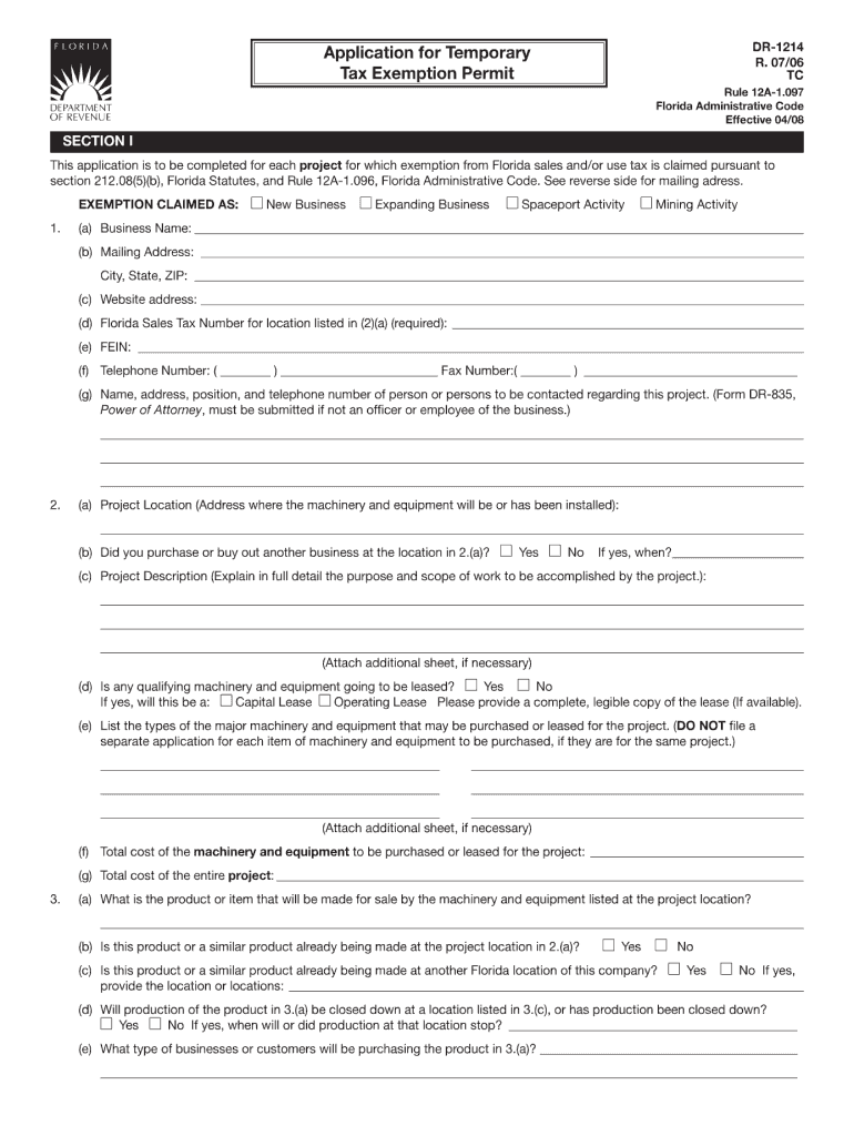 Exemption permit 2006 form: Fill out & sign online | DocHub
