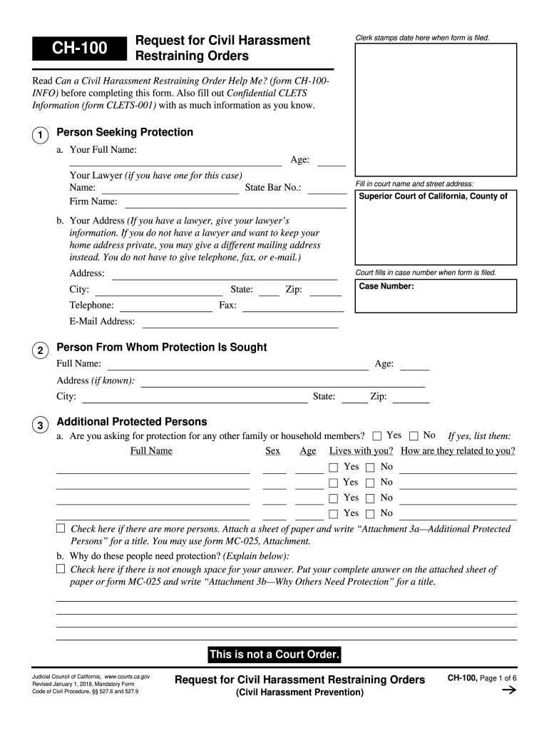 Free Restraining Order Template Printable Form Templates And Letter