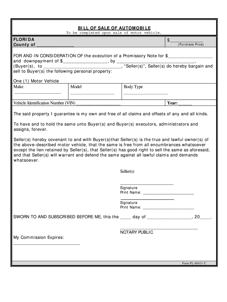 Printable Car Bill Of Sale Template Lasopadelivery