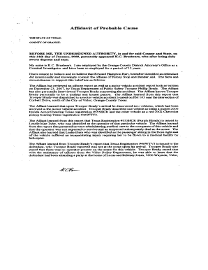 Pc Affidavit Template - Fill Online, Printable, Fillable, Blank | pdfFiller