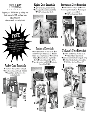 Fillable Online psia-nw 11-12 BOOKLIST - ORDER FORM - PSIA - NW Fax ...