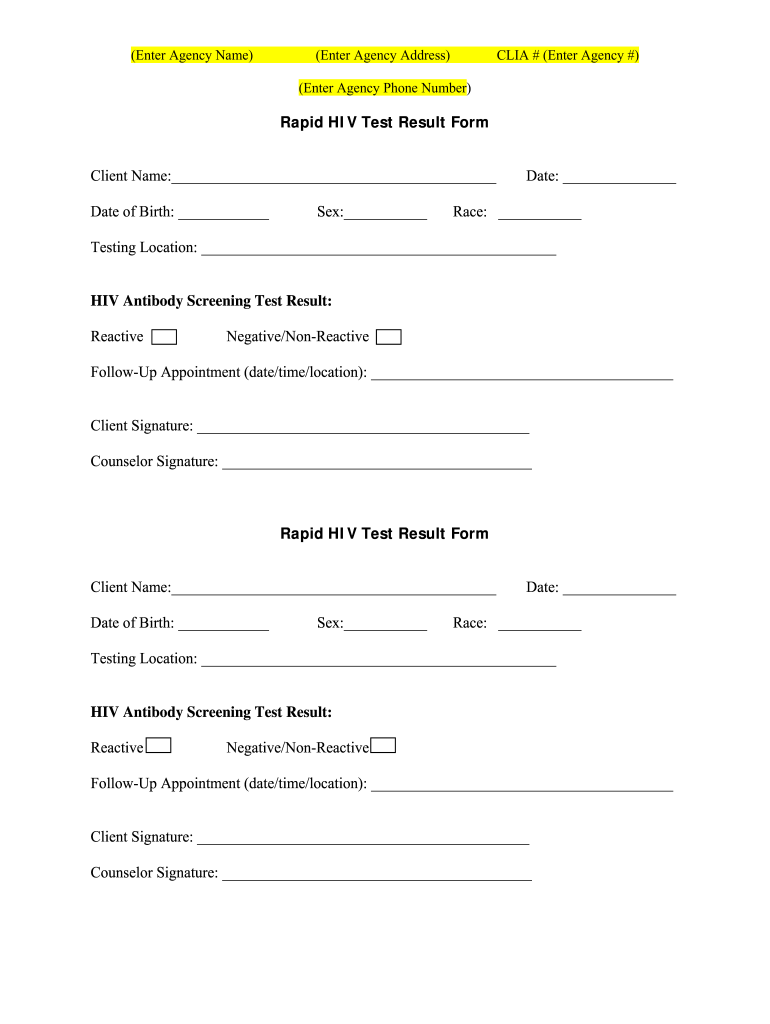 Hiv Test Results Example Pdf Fill Out Sign Online DocHub Hiv Test Results Example Pdf Fill Out Sign Online DocHub