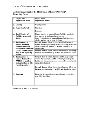 Fillable Online pphprevention (AMTSL)* Reporting Form - pphprevention ...