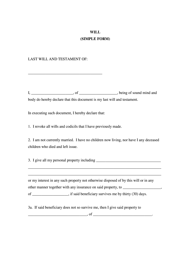 Forms Ontario Template Free Printable Last Will And Testament Canada 