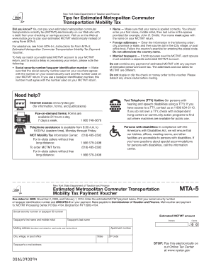 Fillable Online Estimated Metropolitan Commuter Transportation Mobility ...