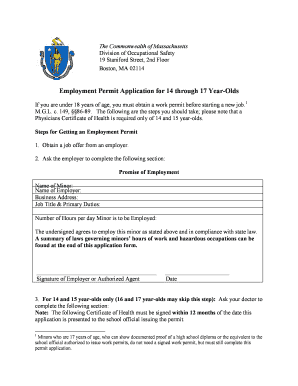 Fillable Online Employment Permit Application Fax Email Print - pdfFiller