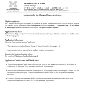Fillable Online rackham umich Change of Program application - Rackham ...