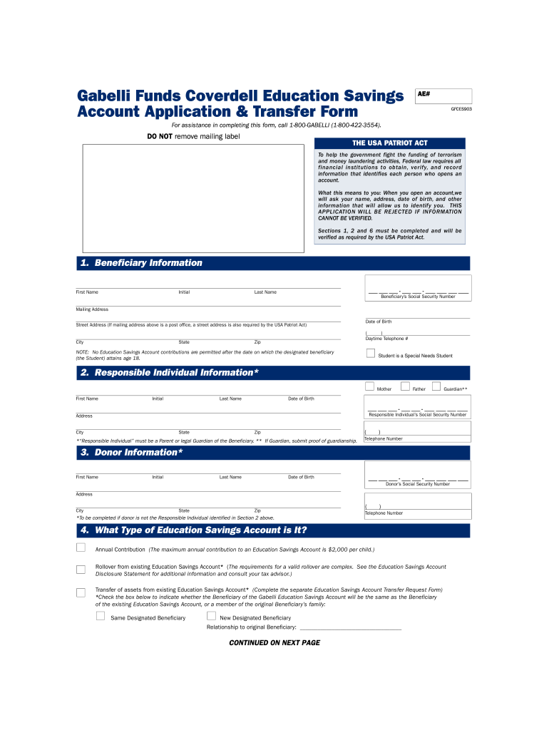GFCES 903 Form - Fill Online, Printable, Fillable, Blank - pdfFiller