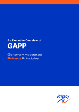 Generally Accepted Privacy Principles - Fill Online, Printable ...