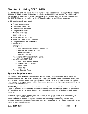 Fillable Online seer cancer Chapter 3: Using SEER*DMS Fax Email Print ...