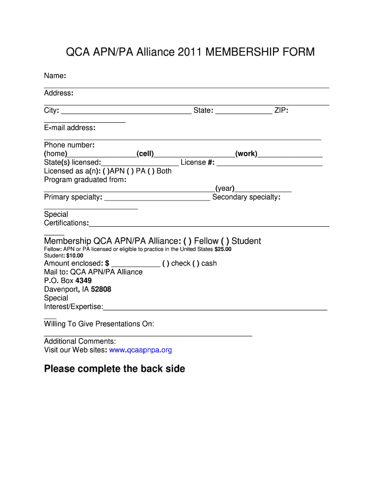 Google online membership form qca: Fill out & sign online | DocHub