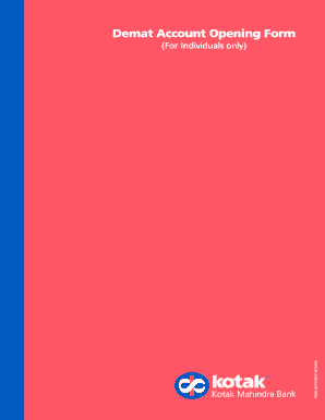 Fillable Online Demat Account Opening Form - NRI Banking - Kotak ...