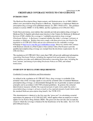 Fillable Online cms Cms creditable coverage fillable notice form Fax ...