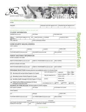Fillable Online YRDSB-Summer Application pg1.eps - Webs Fax Email Print ...
