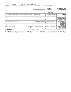 Fillable Online Dividends and Distributions Fax Email Print - pdfFiller