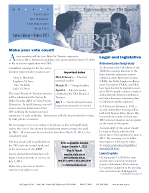 Active Edition Winter 2011 - Teachers Retirement Association ...