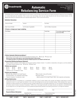 Fillable Online Rebalance fillable form Fax Email Print - pdfFiller