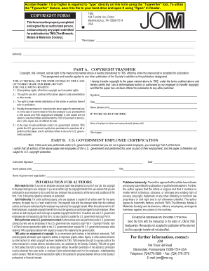 Fillable Online COPYRIGHT FORM Fax Email Print - pdfFiller