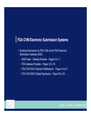 Fillable Online fda FDA CVM ESS II - fda Fax Email Print - pdfFiller