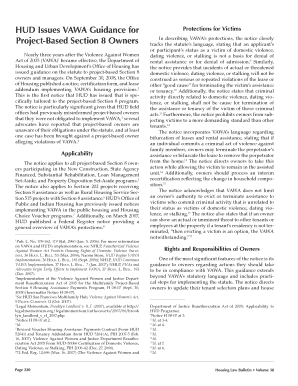 Fillable Online HUD Guidance on VAWA for Project-Based Section 8 Owners ...