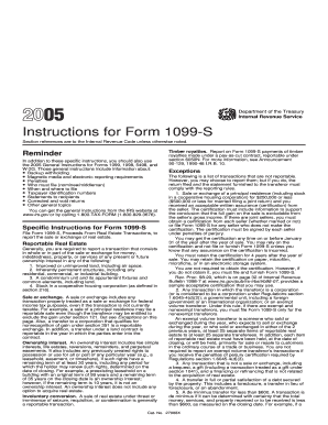 Fillable Online Instructions for Form 1099-S Fax Email Print - pdfFiller