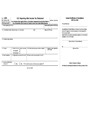 Form 2063 (Rev. February 1998). U.S. Departing Alien Income Tax ...