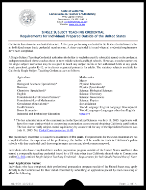 Fillable Online ctc ca A five year preliminary credential is the first ...